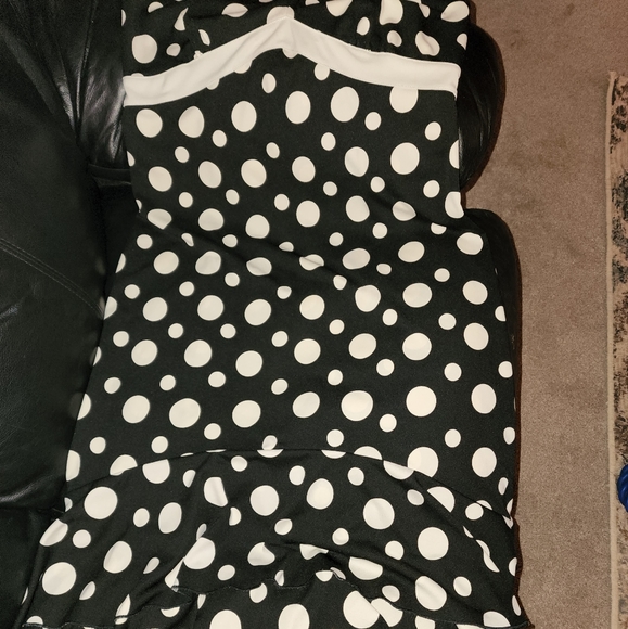 parallel | Dresses | Parallel Black And White Polka Dot Halter Top ...